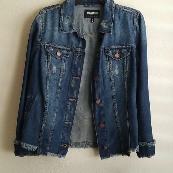 William Rast | Jackets & Coats | Distressed Denim Jacket | Poshmark